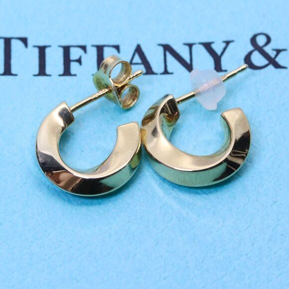 Tiffany & Co. | Jewelry | Tiffany Co Knife Edge Twist Hoop Earrings ...